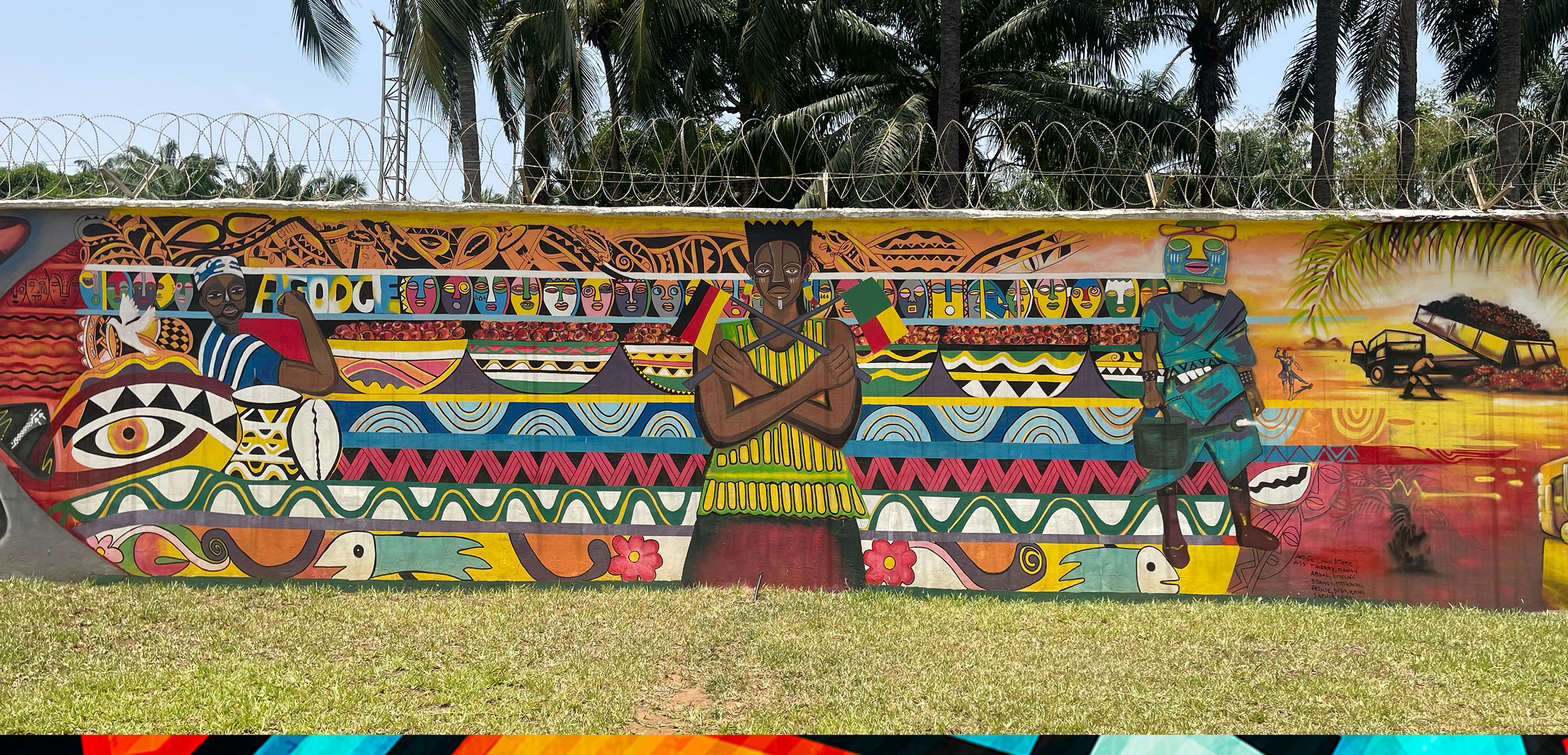 Le Mur de Graffitis à la Résidence de l'Ambassade d'Allemagne au Bénin ...